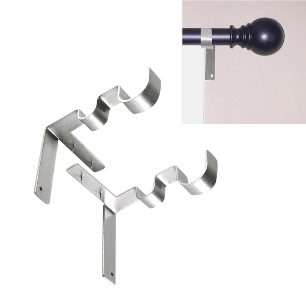 1 pair of hanging curtain rod holder, tap to the r... – Vicedeal