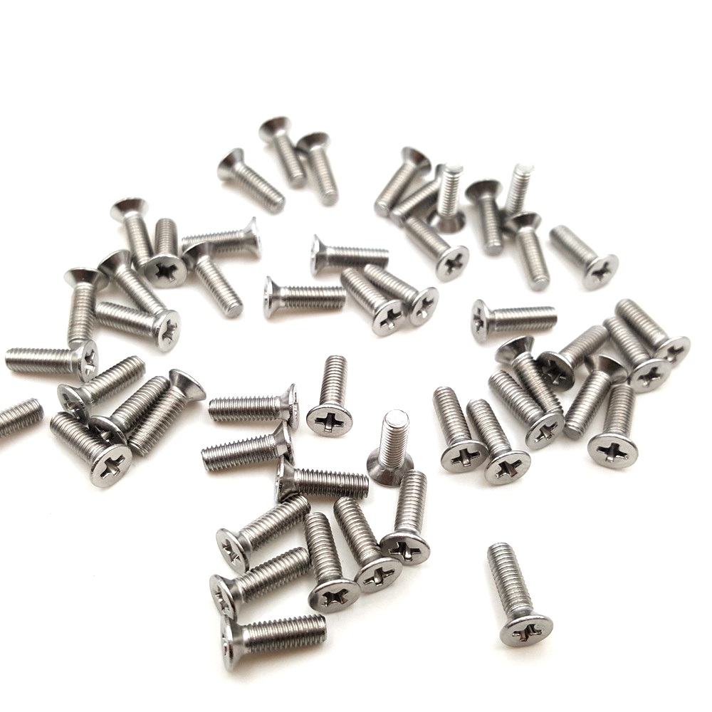 50 PC 304 Rvs M3 * 10mm Platte Phillips Schroef – Vicedeal
