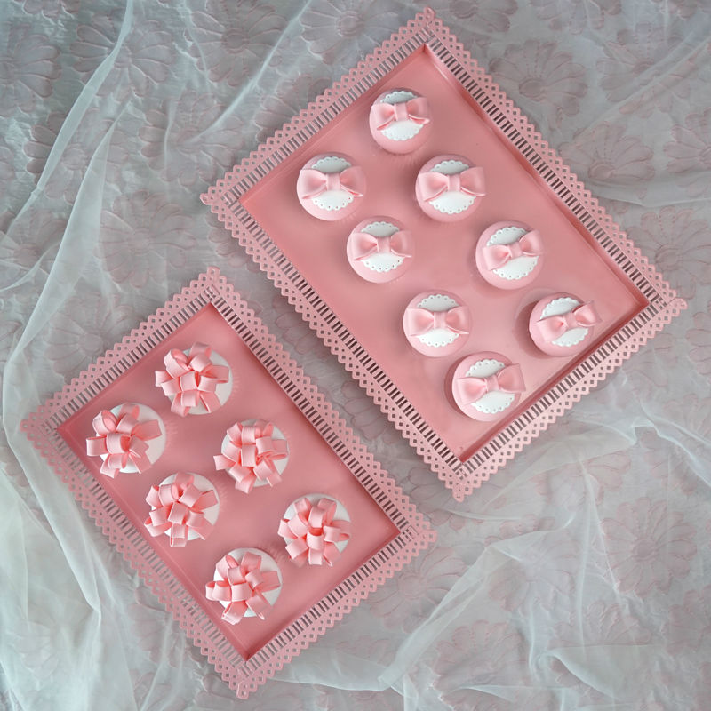 SWEETGO rectangle tray for cupcake large pallet we... – Grandado