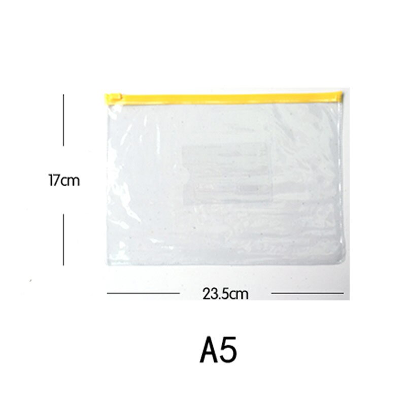 10pcs/lot A4/A5/A6/B4/B5 Transparent Zipper File T... – Grandado