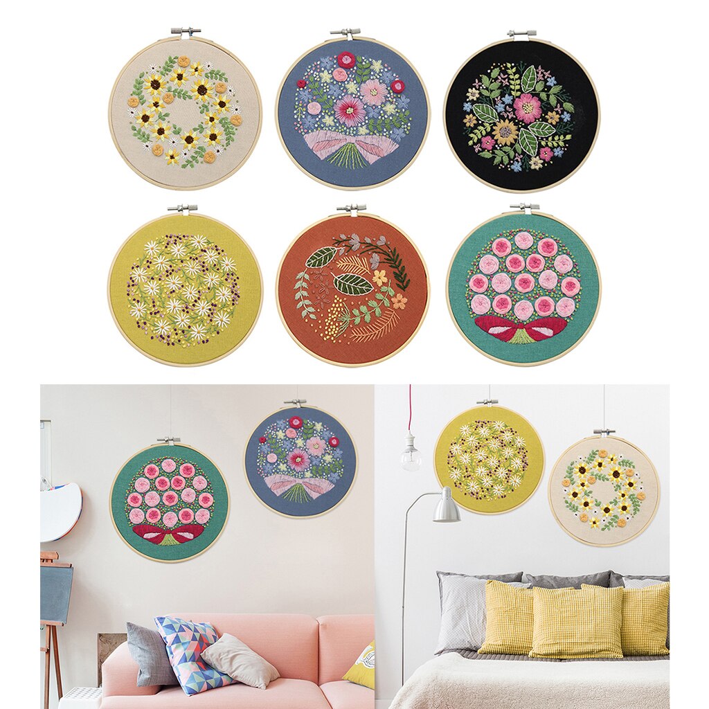 Accurate Embroidery Starter Kit Stamped Cross Stit... – Vicedeal