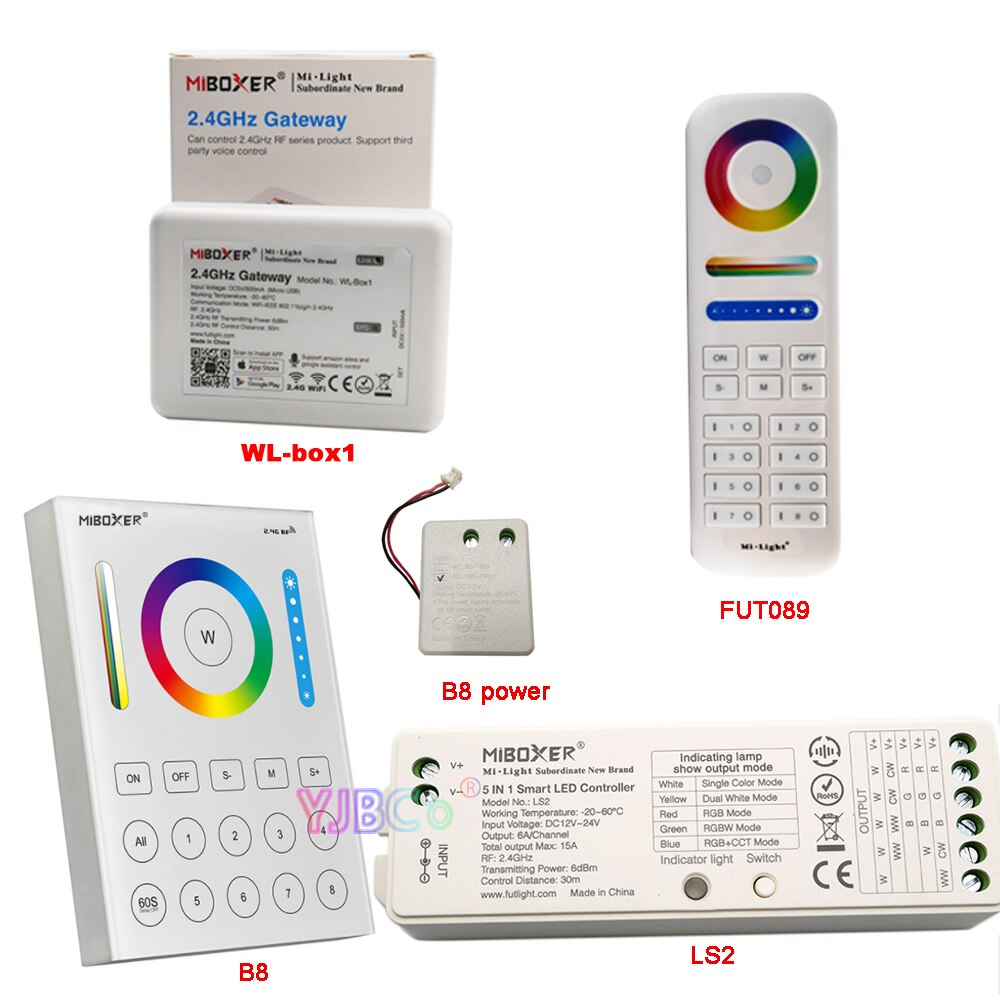 Miboxer 2.4G wireless Remote 8 Zone RGB+CCT LED Co... – Grandado