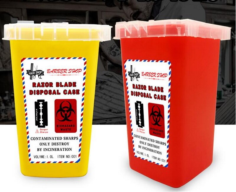 barbershop waste blade storage box used blade recy... – Grandado