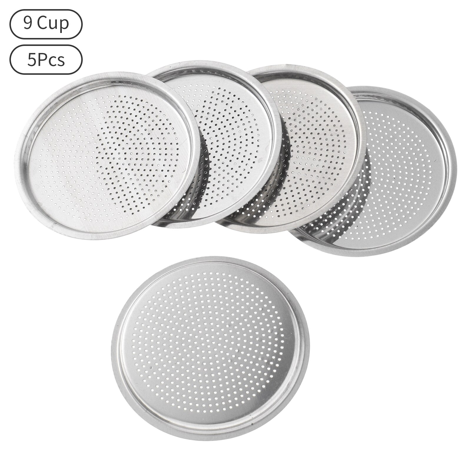 5Pcs Coffee Metal Filter Reusable Stainless Steel ... – Vicedeal