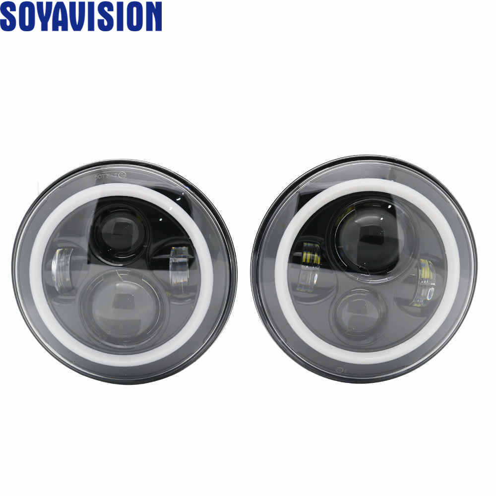 2 Stuks Auto Led 7 Inch Ronde Koplamp Conversie Ki... – Grandado