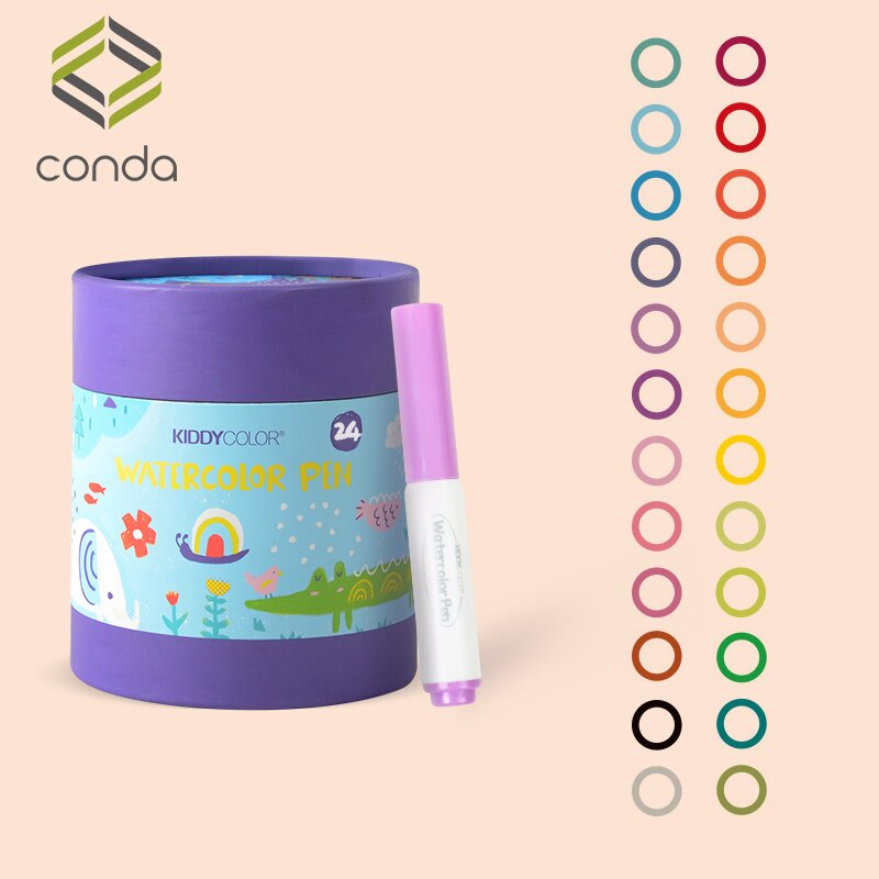 Conda Children's color pen Safe washable Set 24 36... – Vicedeal