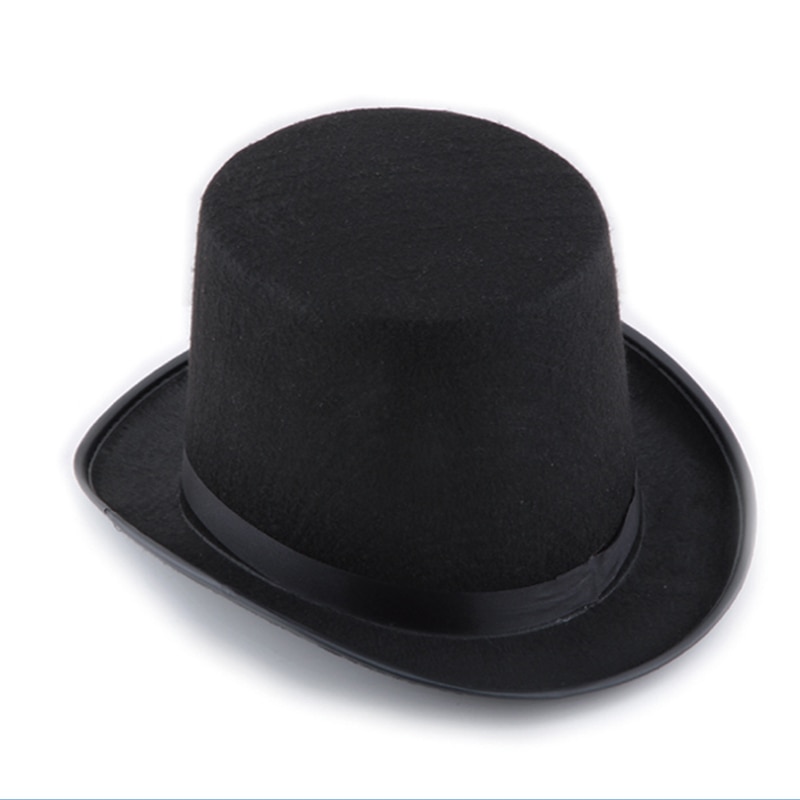 13CM/16CM Height Punk Black Hatter Top Hat Hallowe... – Grandado