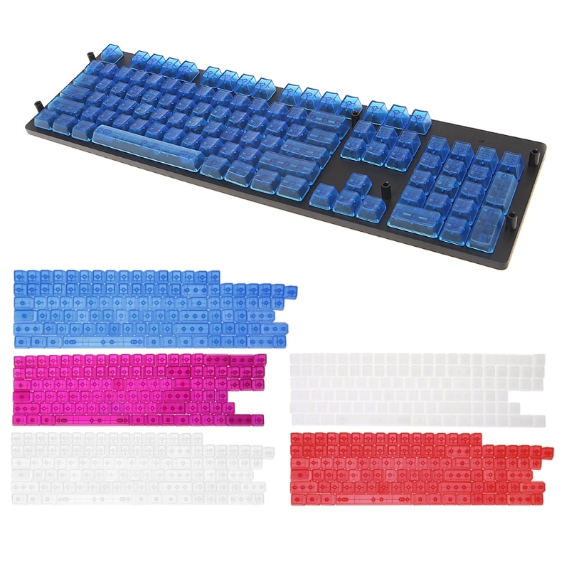 104 Keys Transparent ABS Blank Keycaps For OEM MX ... – Grandado