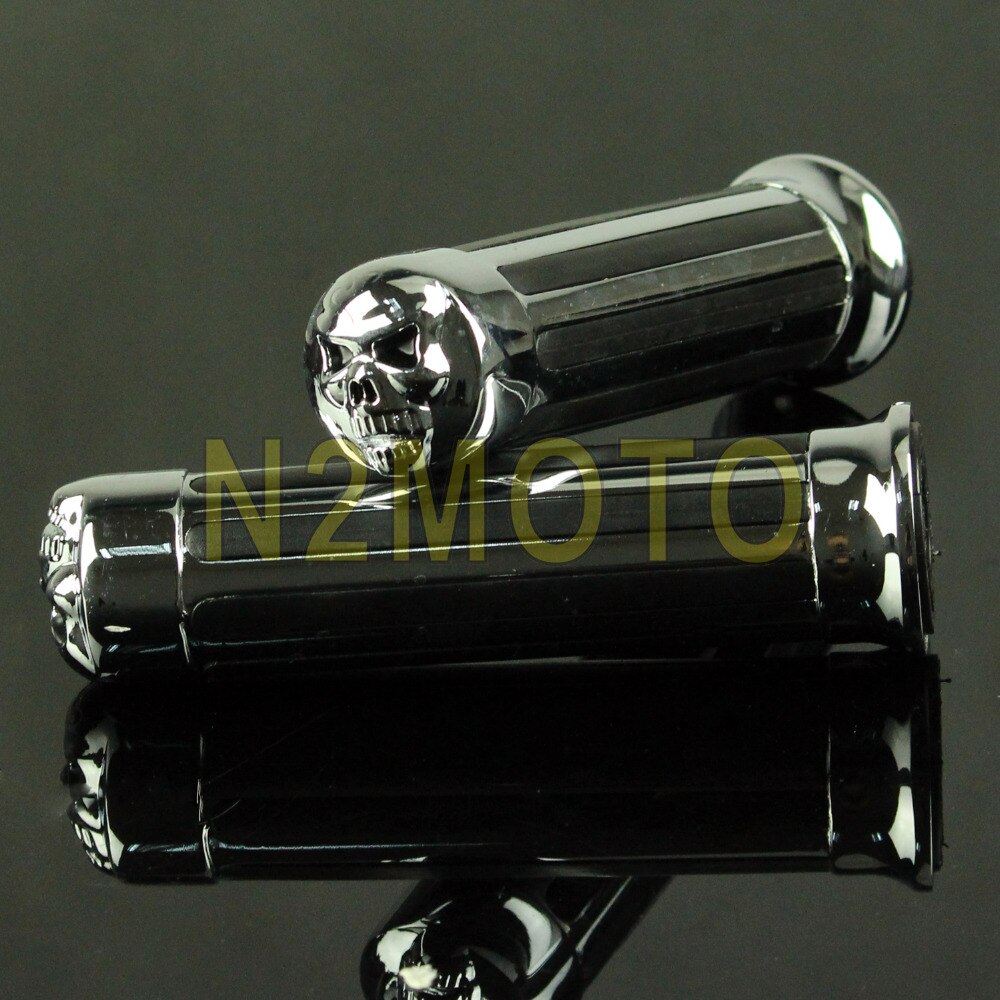 Chrome Skull Motorcycles 22mm Hand Grip Moto Custo... – Grandado