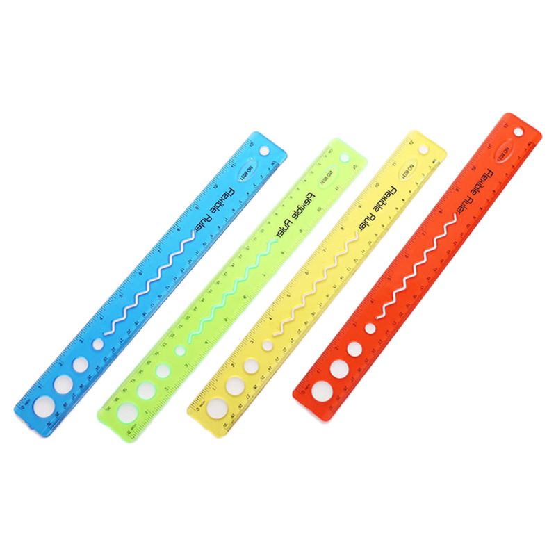 30cm Soft Flexible Ruler Multicolor Measure Straig... – Grandado