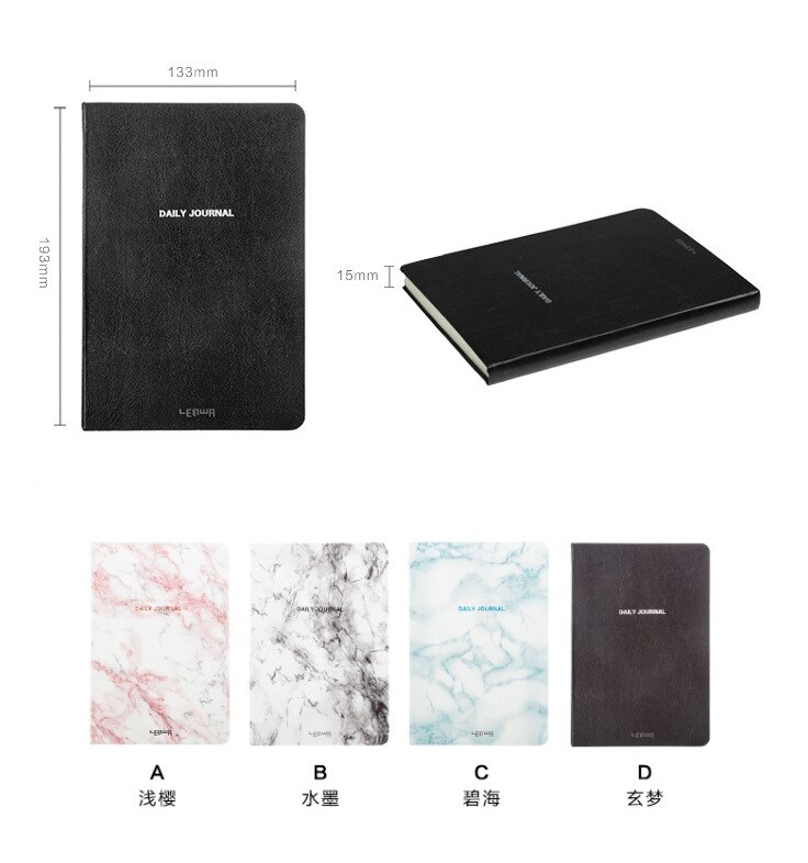 "Texture View" Hard Cover Daily Planner Agenda Bea... – Grandado