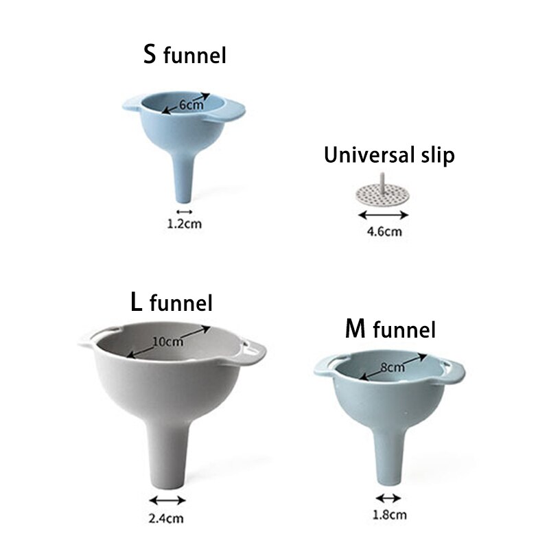 4Pcs/Set 4-in-1 Funnels Set Funnel Strainer Oil Wa... – Grandado