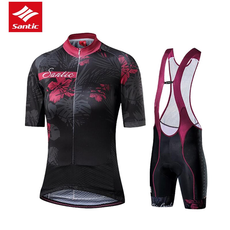 Santic Women Cycling Bib Shorts 4D Spandex Triathl... – Grandado