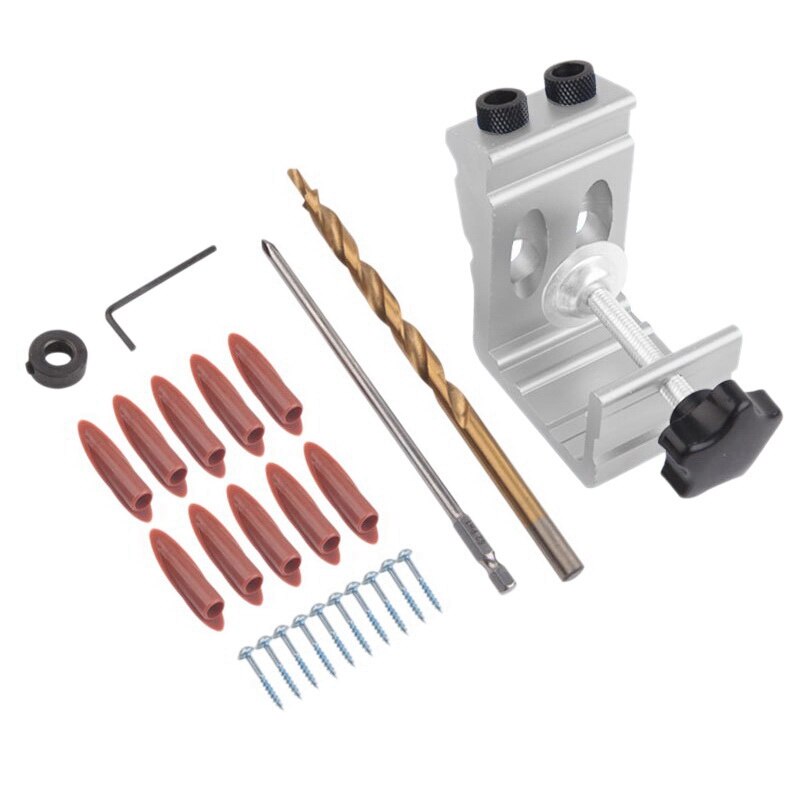 Pocket Hole Jig Kit Metal Pocket Hole Jig Kit 27PC... – Vicedeal