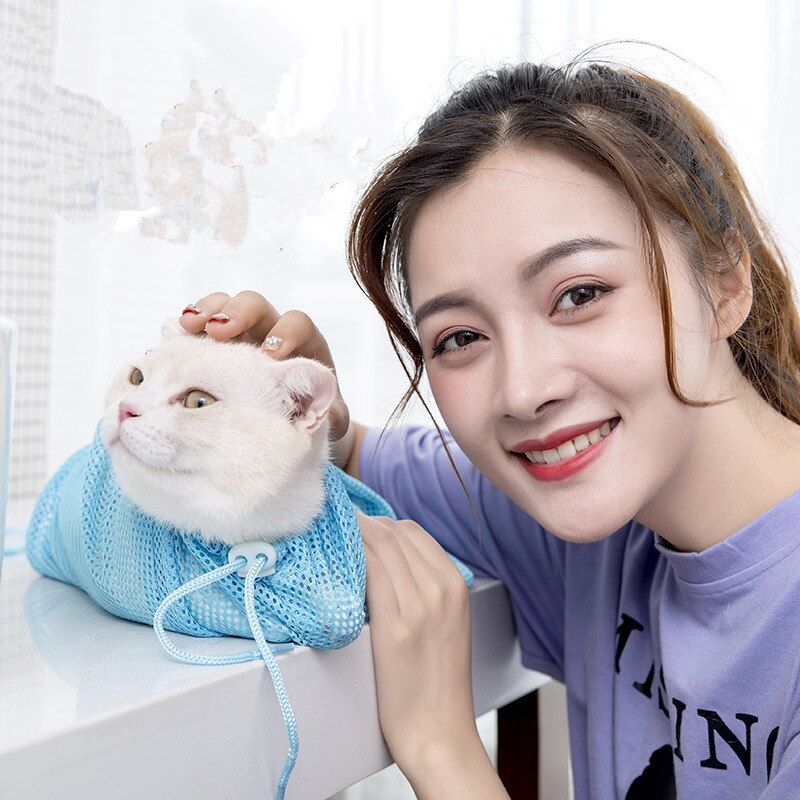Wash Dog Cat Bag Cat Bath Artifact Bath Bag Pet Cu... – Grandado