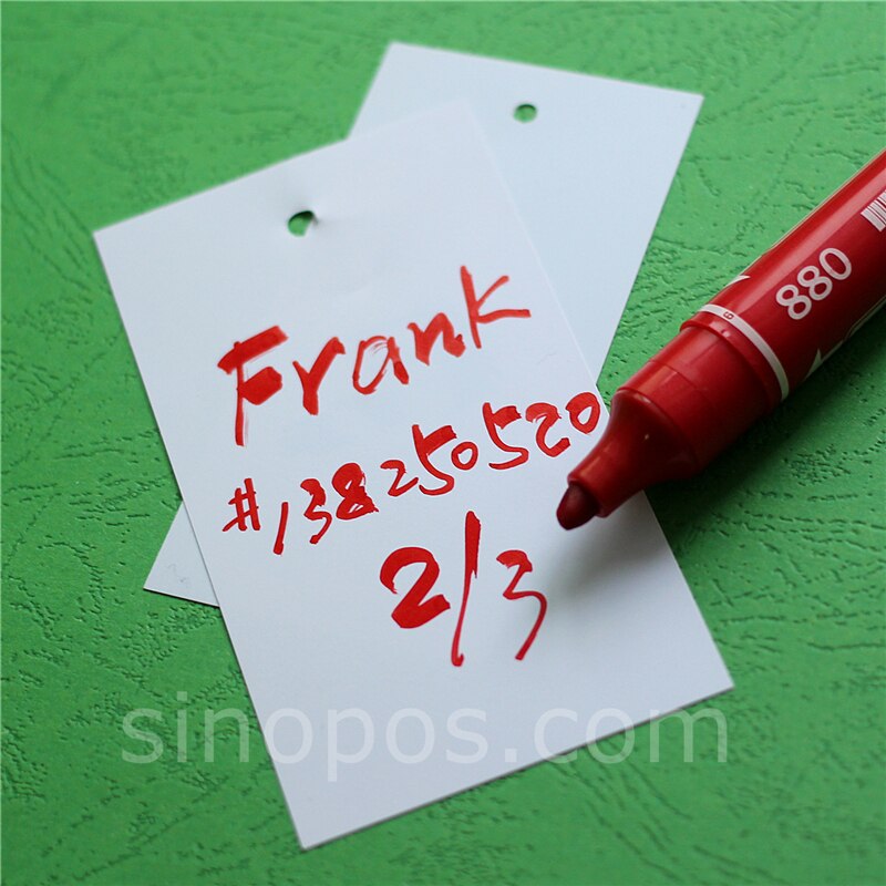 Large PVC Outdoor Tags White Blank, waterproof tag... – Grandado