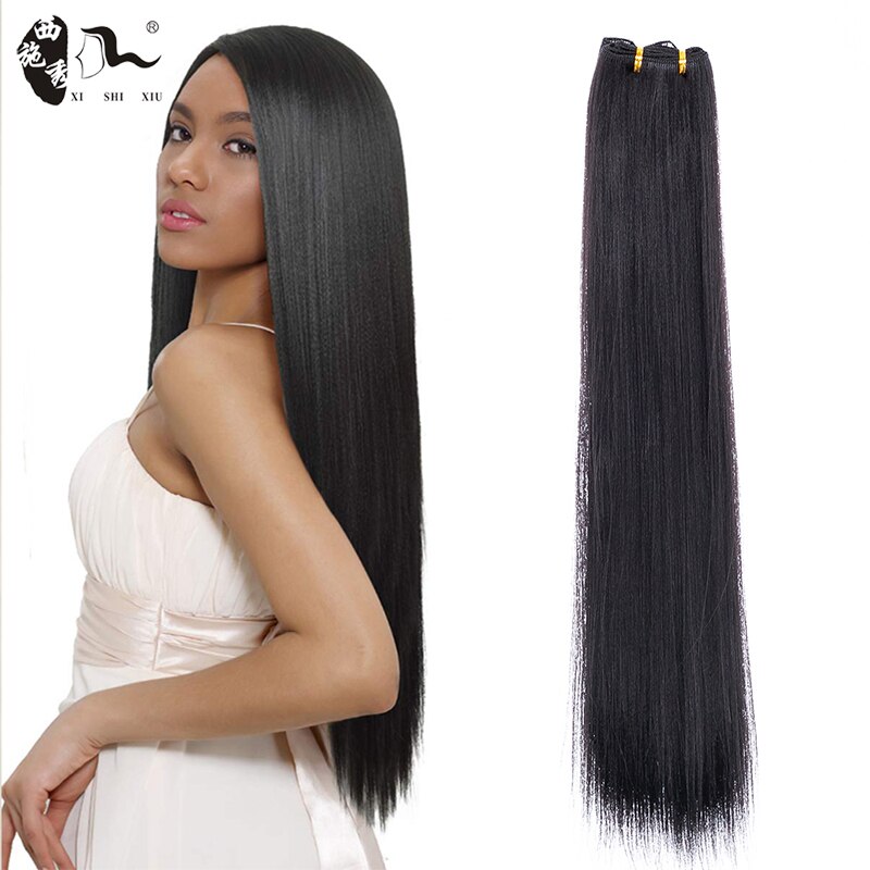 XISHIXIUHAIR Synthetic Hair Extension Straight Yak... – Vicedeal
