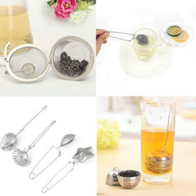 Stainless Steel Handle Mesh Ball Tea Strainer Tea ... – Vicedeal