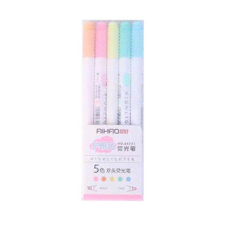 5pcs/set Eye Protection Highlighter Pen Stationery... – Vicedeal