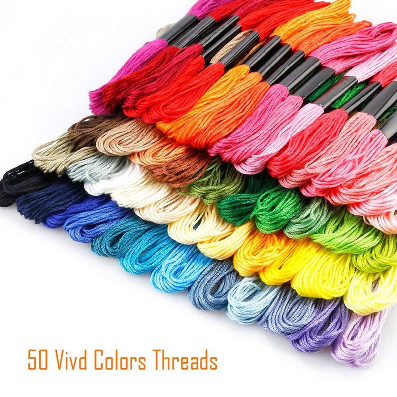 Mix Colors Cross Stitch Embroidery Thread Set Embr... – Grandado