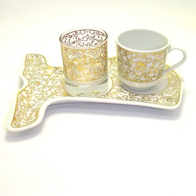 Single Coffee Cup Set, 3 Pieces Premium Turkish Ar... – Grandado