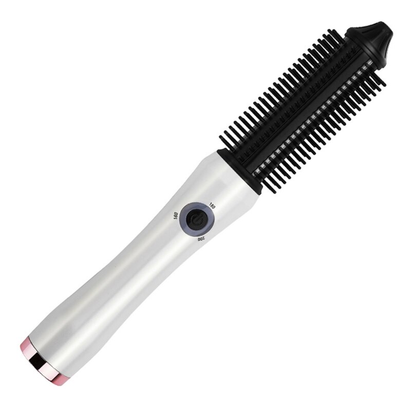 Mini Travel Curling Iron Brush Ceramic Tourmaline ... – Vicedeal