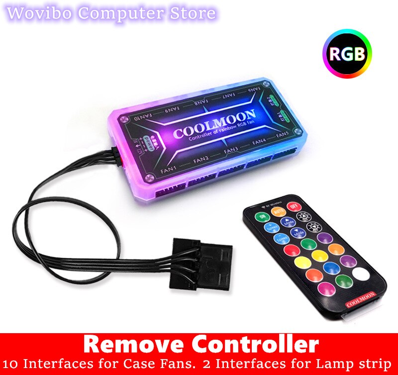 WOVIBO COOLMOON fan Controller 6 PIN 6 Pin per RGB... – Grandado