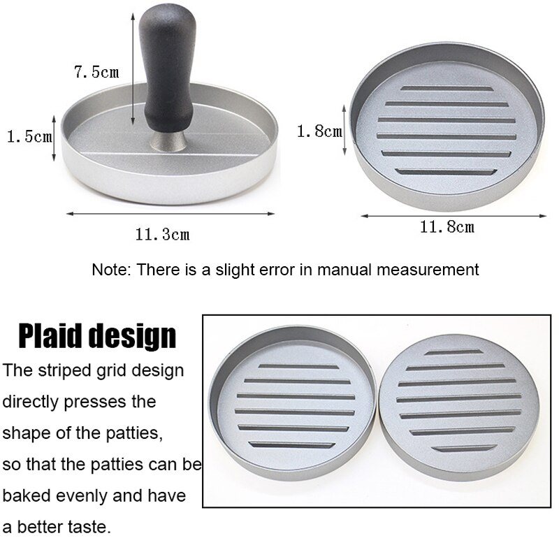 Aluminium forme ronde Hamburger presse alimentaire... – Grandado