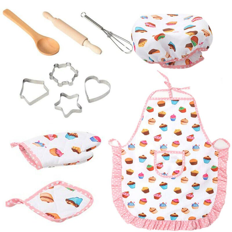 Kids Cooking And Baking Set Kitchen Deluxe Chef Se... – Grandado