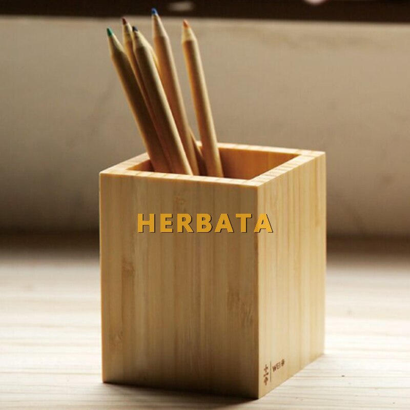 Multi-function Bamboo Made Desk Stationery Organiz... – Vicedeal