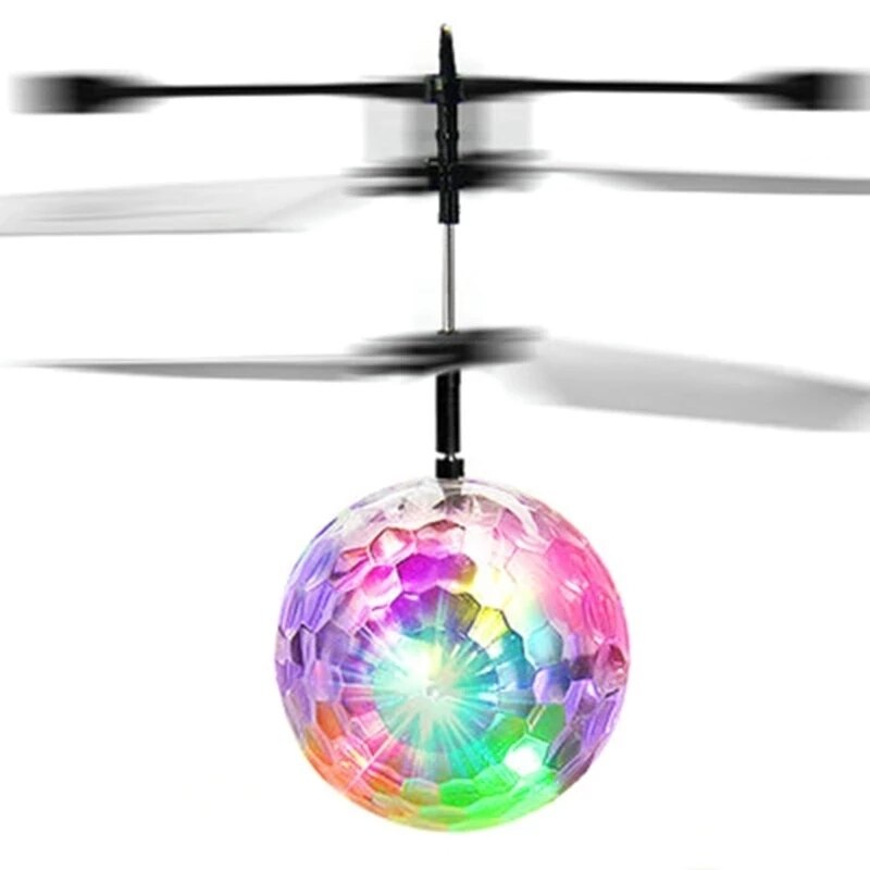Mini Kleurrijke Crystal Ball Helicopter Drone Met ... – Vicedeal