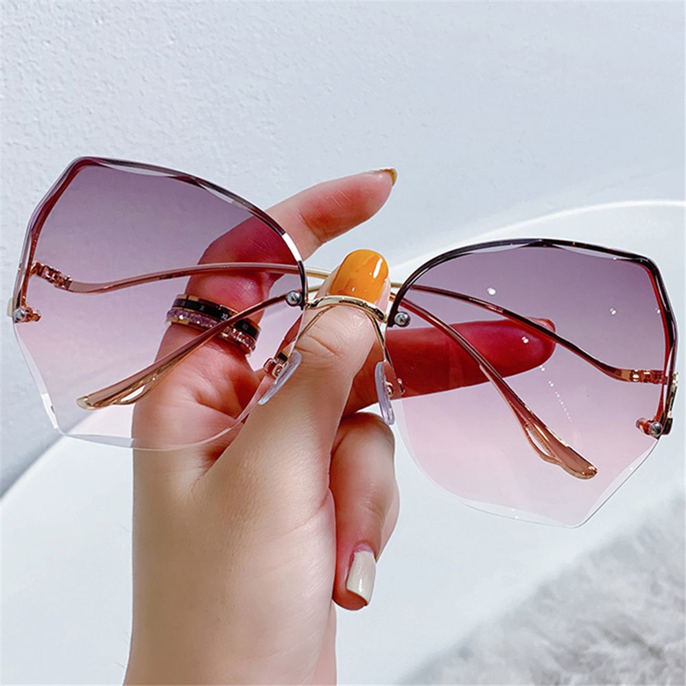 Rimless Sunglasses Vintage Ocean Lens Sunglasses M... – Vicedeal
