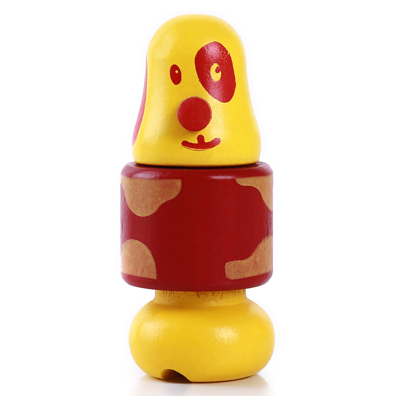 Colorful Wooden Matching Toy Bowling Nut Disassembly Combination Toys ...