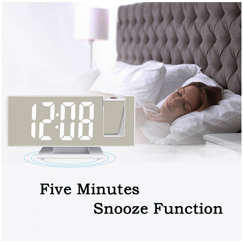 LED Digital Projection Alarm Clock Table Electroni... – Grandado