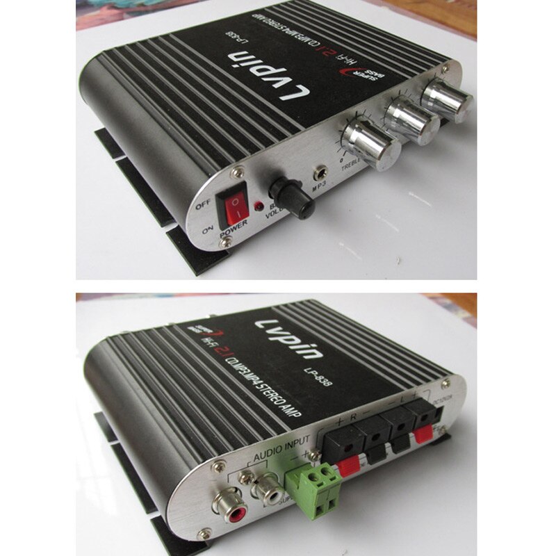 200W Mini Bass Hifi Stereo Versterker 2.1 Kanaals ... – Vicedeal