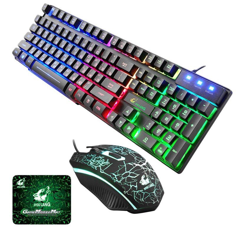 ZIYOU LANG Gaming Russian Keyboard And Mouse Set T... – Grandado