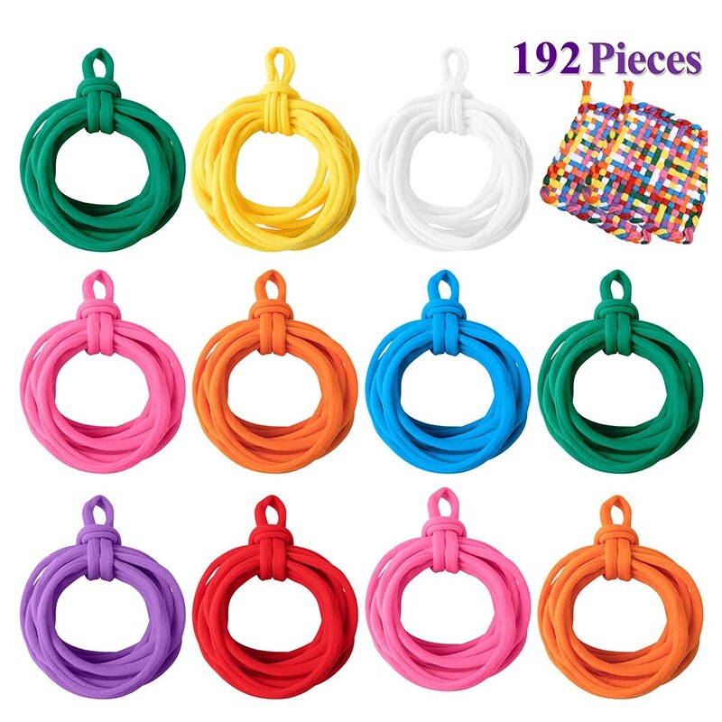 192 Pieces Loom Potholder Loops Weaving Loom Loops... – Grandado
