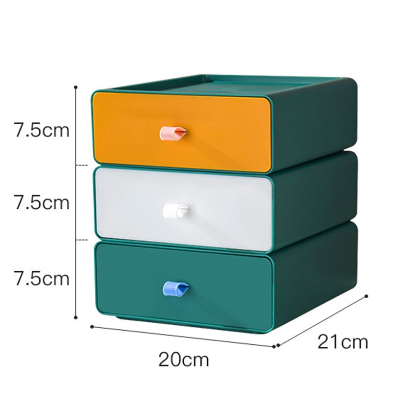 1 PCS Drawer Type Storage Box Office Desk Top Stac... – Vicedeal