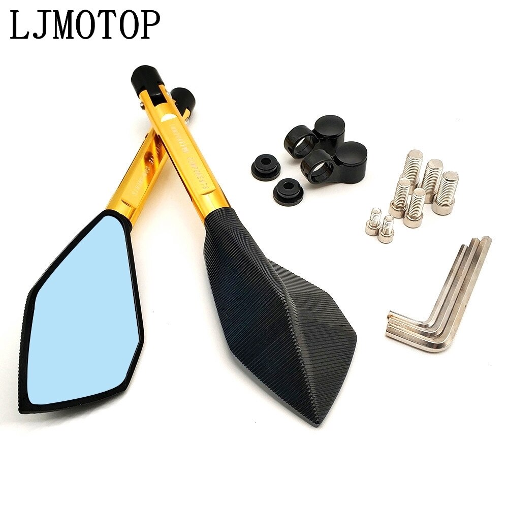 Motorcycle Mirrors Moto Side Rearview Mirrors CNC ... – Grandado