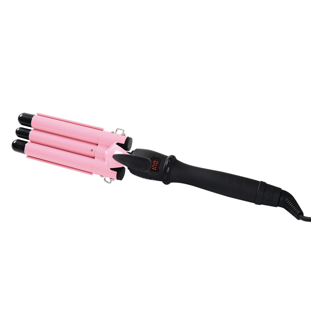 19mm LCD Digital Perm Ceramic Triple Barrels Deep ... – Vicedeal
