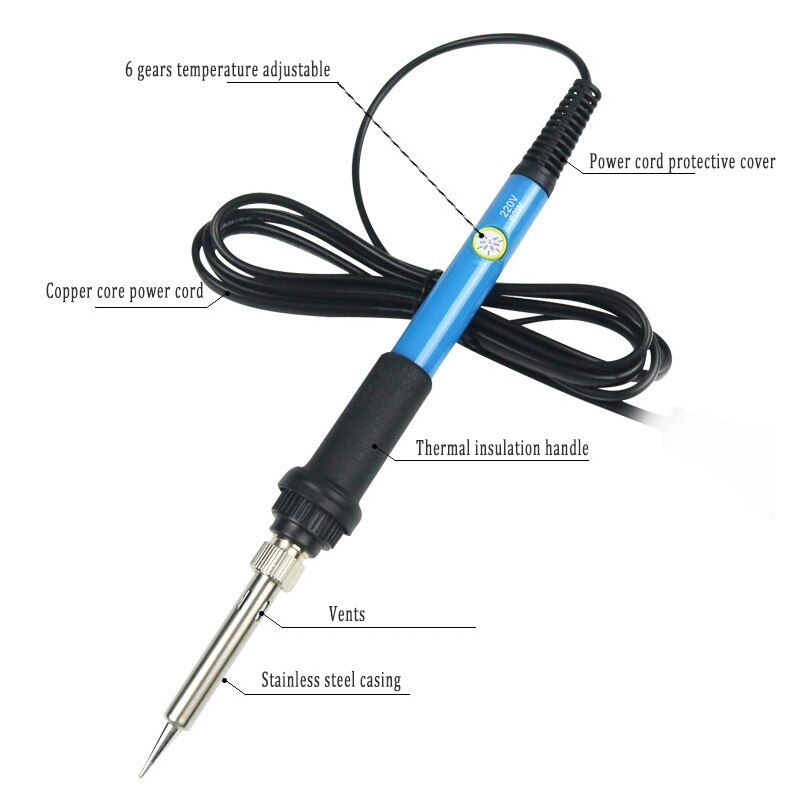 Electric Soldering Iron 220V 110V 60W Adjustable T... – Grandado