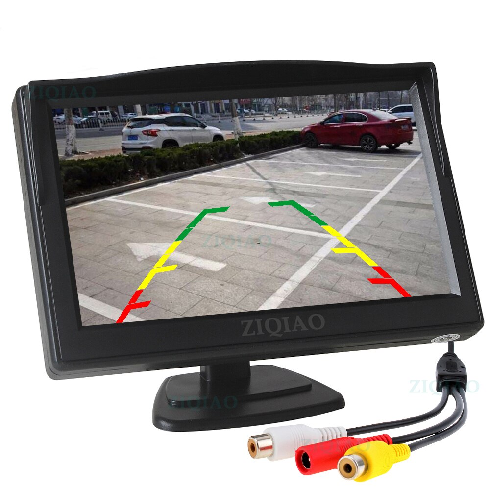ZIQIAO 5 Inch LCD Color Car Monitor 2 RCA Video Ch... – Grandado