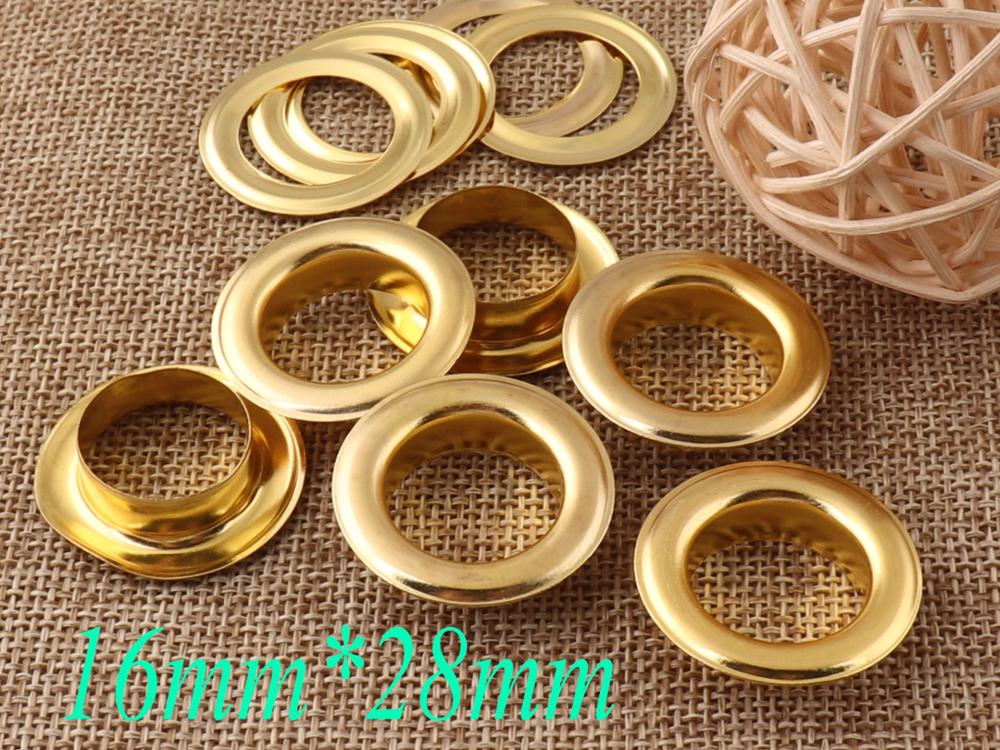 50 PCS Metal Large Gold Eyelets Grommets With Wash... – Grandado