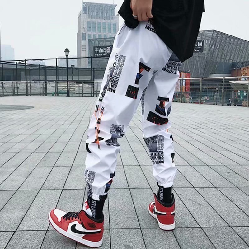 Pantalones harén con bolsillo para hombre, ropa de... – Vicedeal