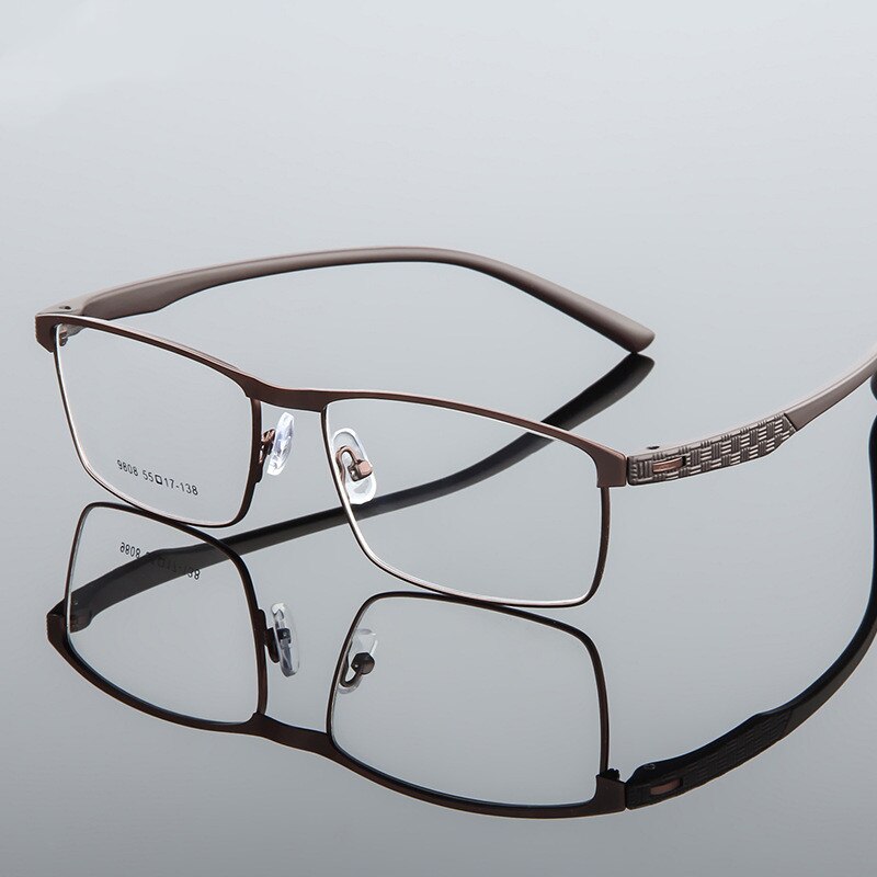 Big Alloy Glasses Frame Men Ultralight Square Myop... – Grandado