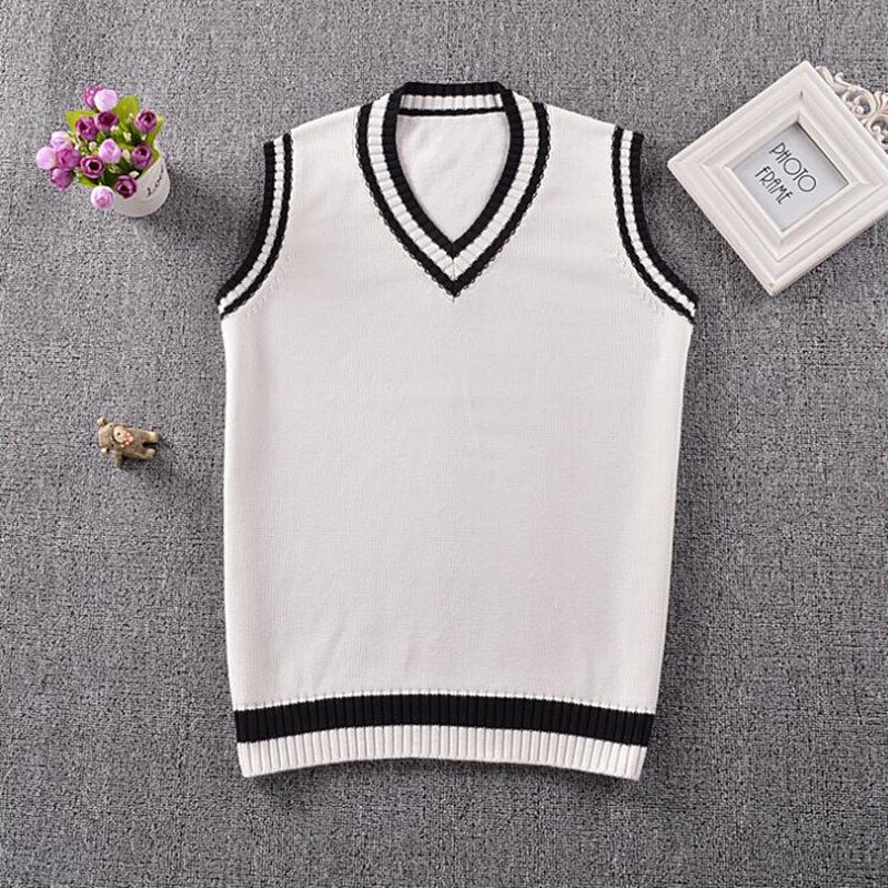 British School Uniform Sweater Vest Women Men Blac... – Grandado