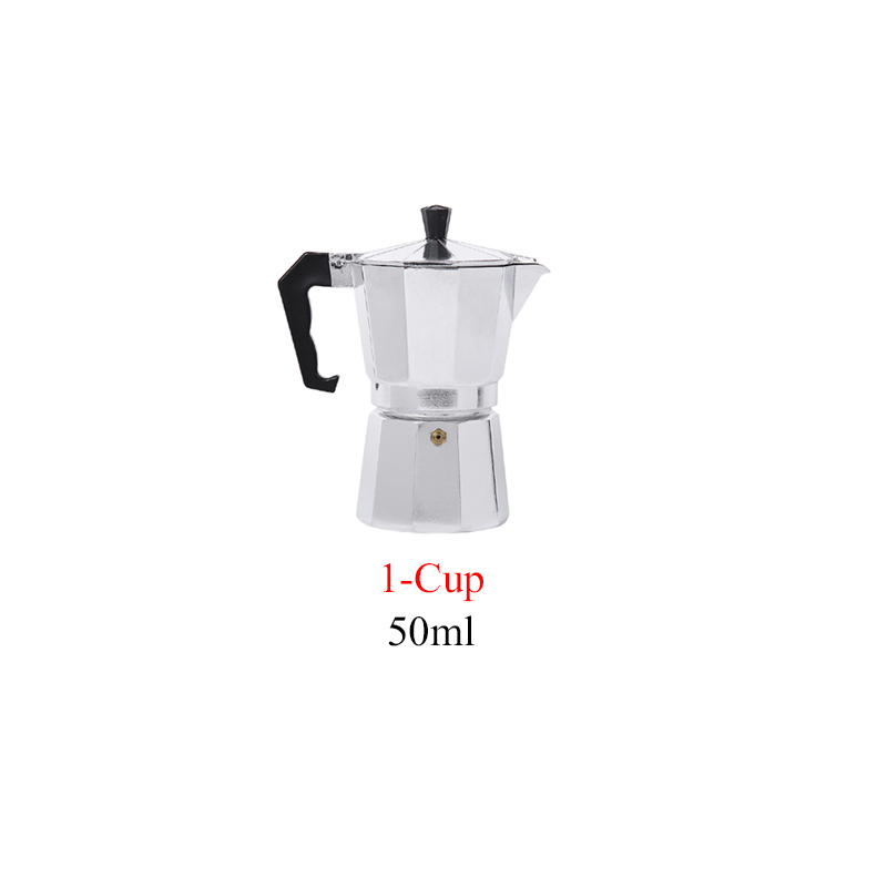 Stovetop Espresso Maker Aluminium with Brown Handl... – Grandado