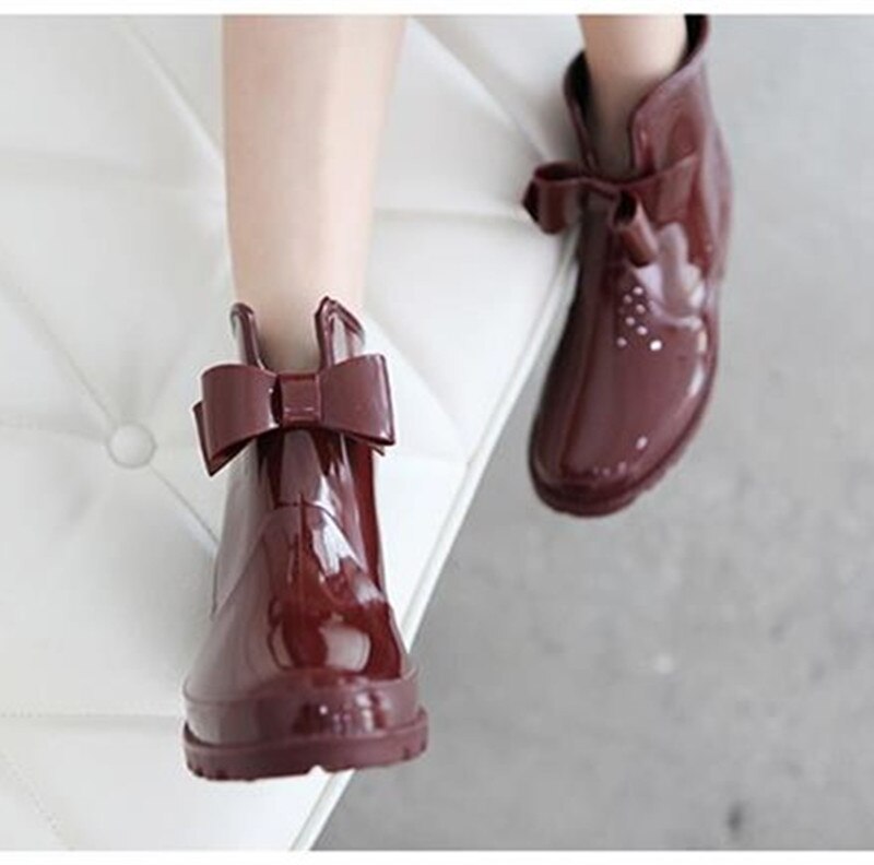 Botas de lluvia Bowtie para mujer, Botas de lluvia... – Vicedeal