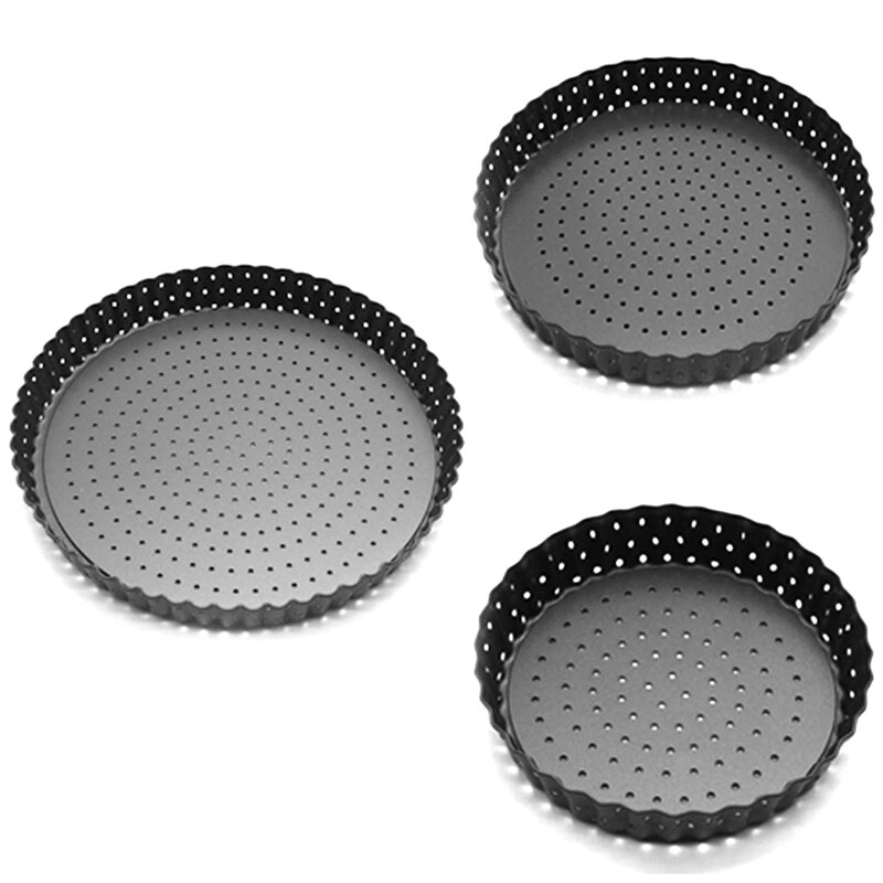 Metal Non-Stick Perforated Pizza Pans Pie Pan Quic... – Vicedeal