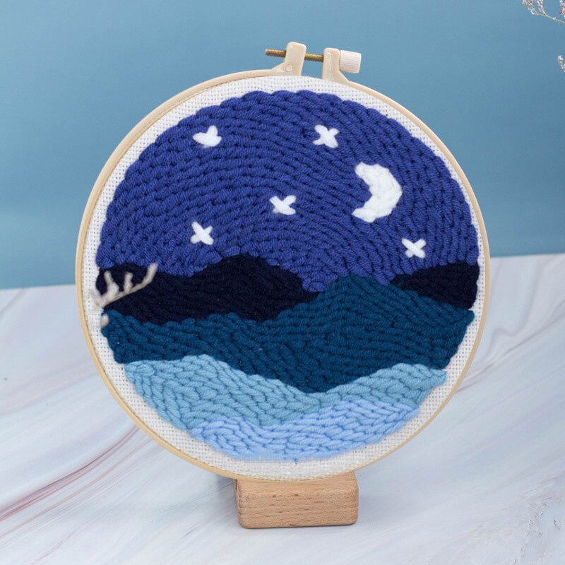 DIY Easy Punch Needle Embroidery Kit Needlework La... – Grandado